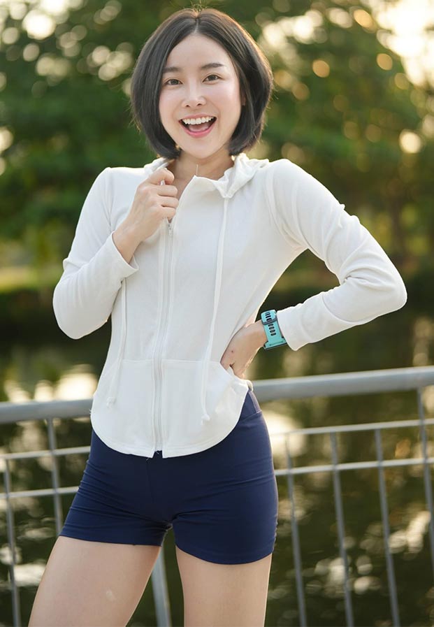 Janekitpitcha สาวสวยผมสั้น หุ่นสุดแซ่บ สายออกลังกาย